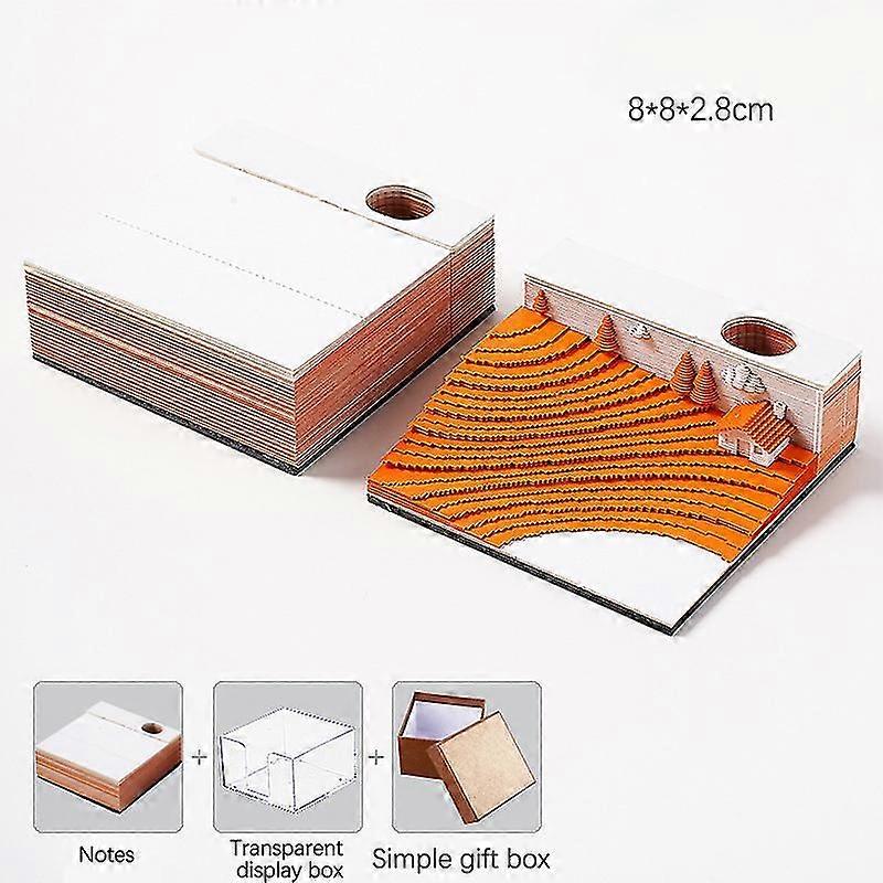 3d Desk Memo Pad,memo Pad,creative Desk Diy Notes Notepad,3d Art Paper ...