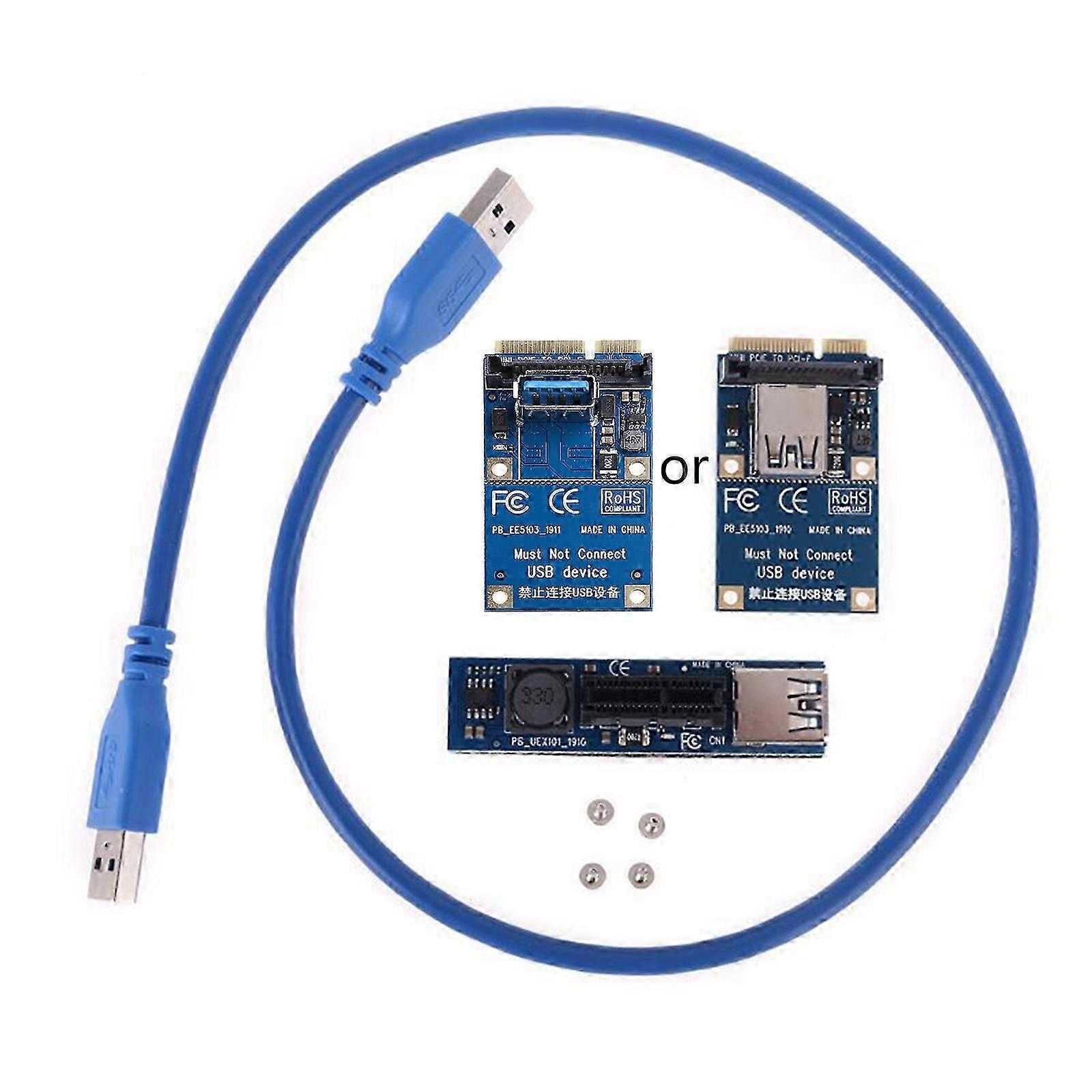 Mini PCIE to PCI-E X1 Card Extension Port Adapter Graphics Cards PCIE ...