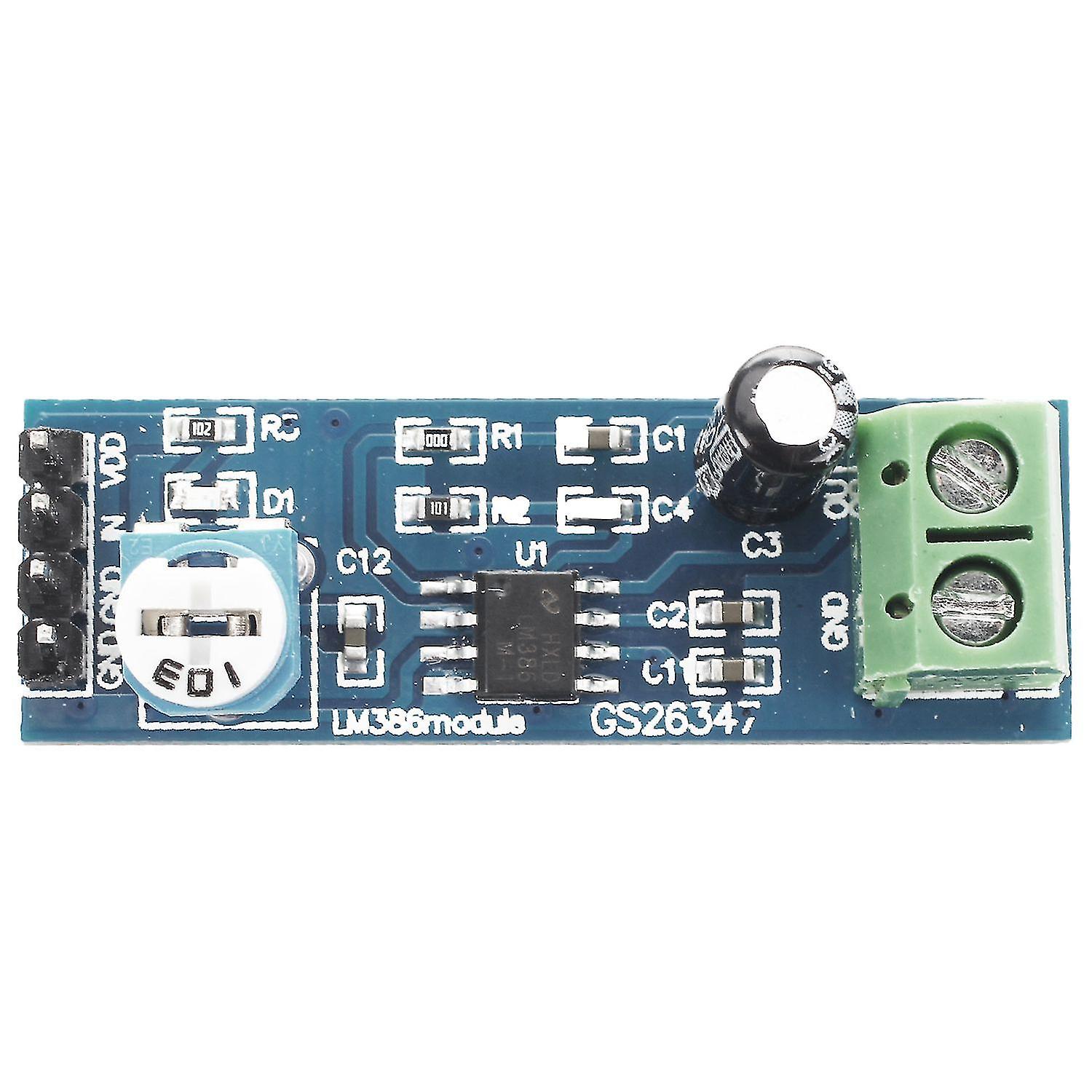 Lm386 Audio Amplifier Module 200 5-12v 10k Adjustable Resistance ...