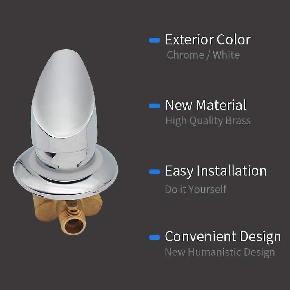 Shower Cabin Mixer Tap Brass Shower Faucet Outlet Diverter Chrome ...