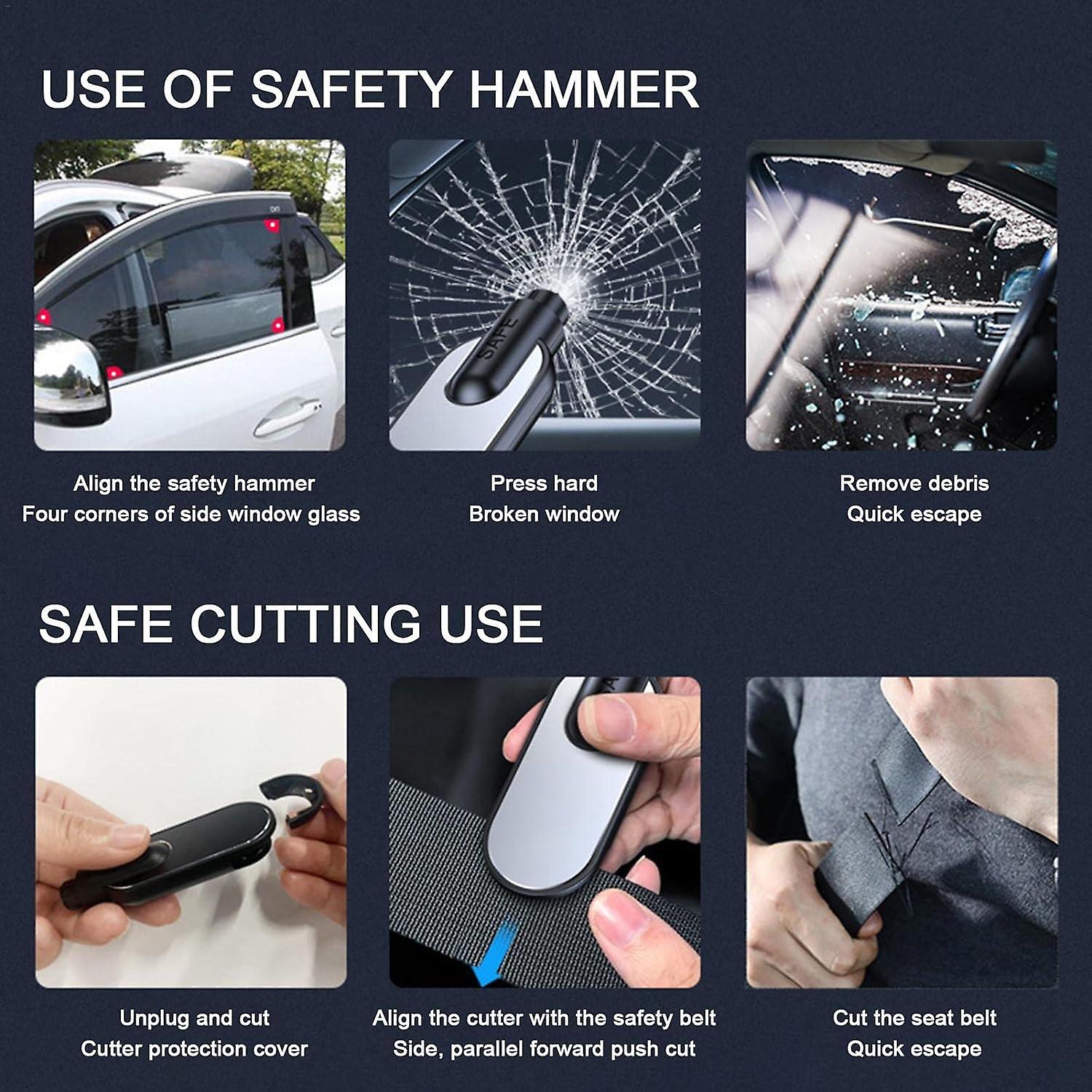 Car Window Breaker, Window Breaker with Seat Belt Cutter | Portable ...
