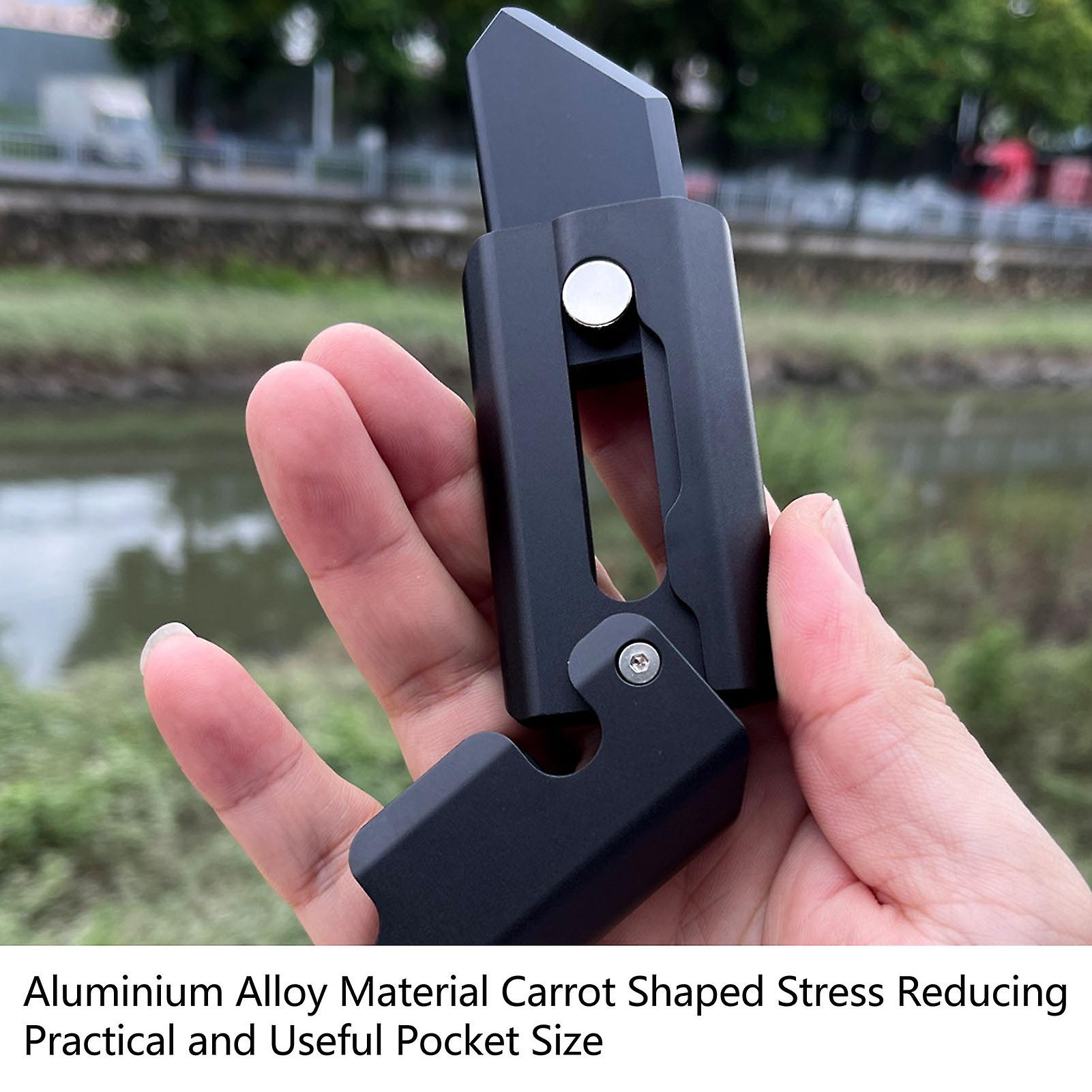 Carrot Knife Toy Gravity Anxiety Relief Aluminium Alloy Portable Knife ...
