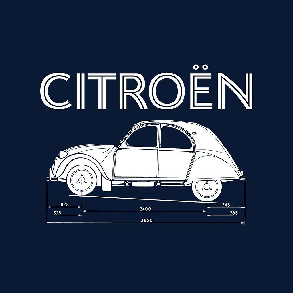 Citroen 2CV Dimensions White Diagram Men's Varsity Jacket | Fruugo US