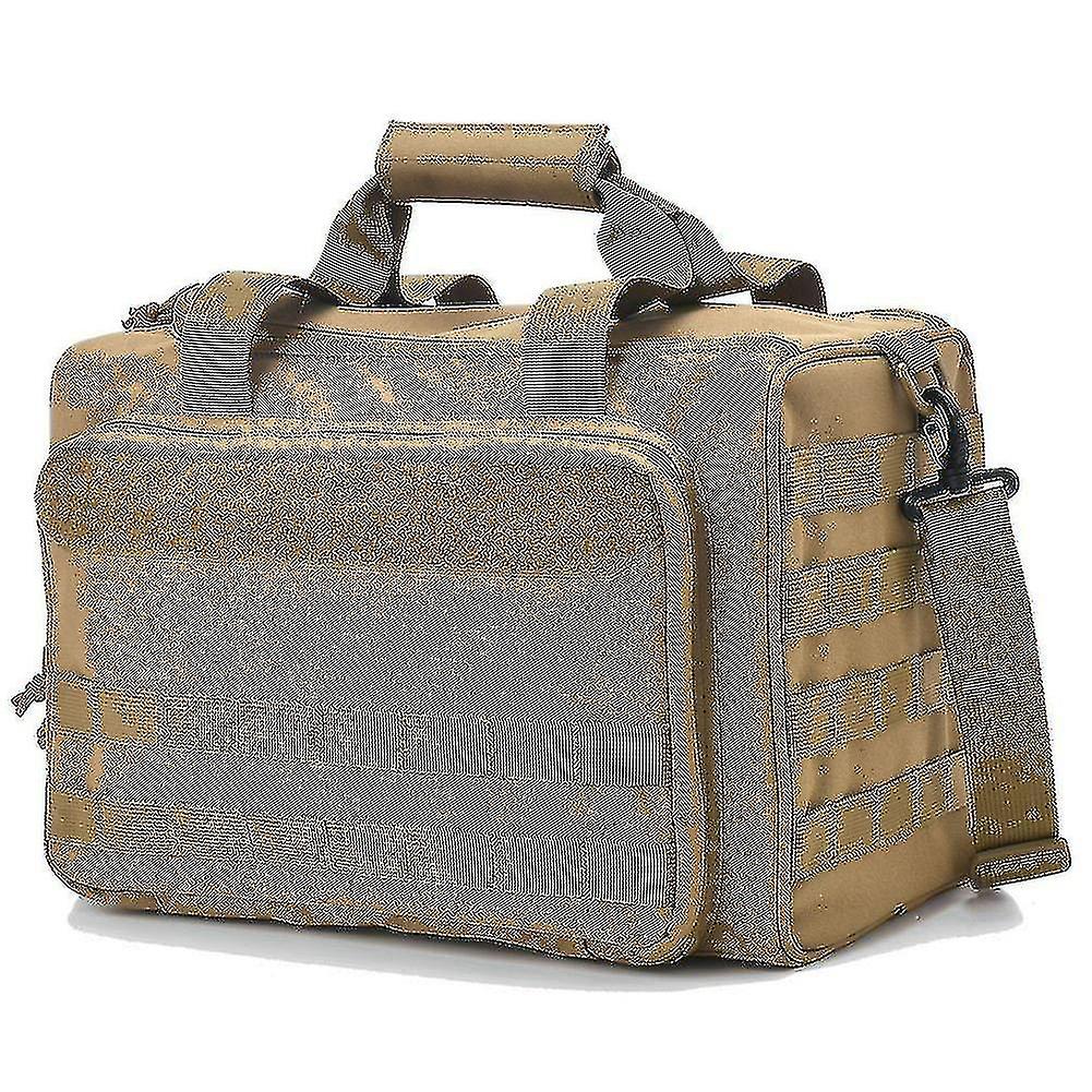 Tactical Range Bag, Waterproof Gun Shooting Pistol Bag Khaki Hunting ...