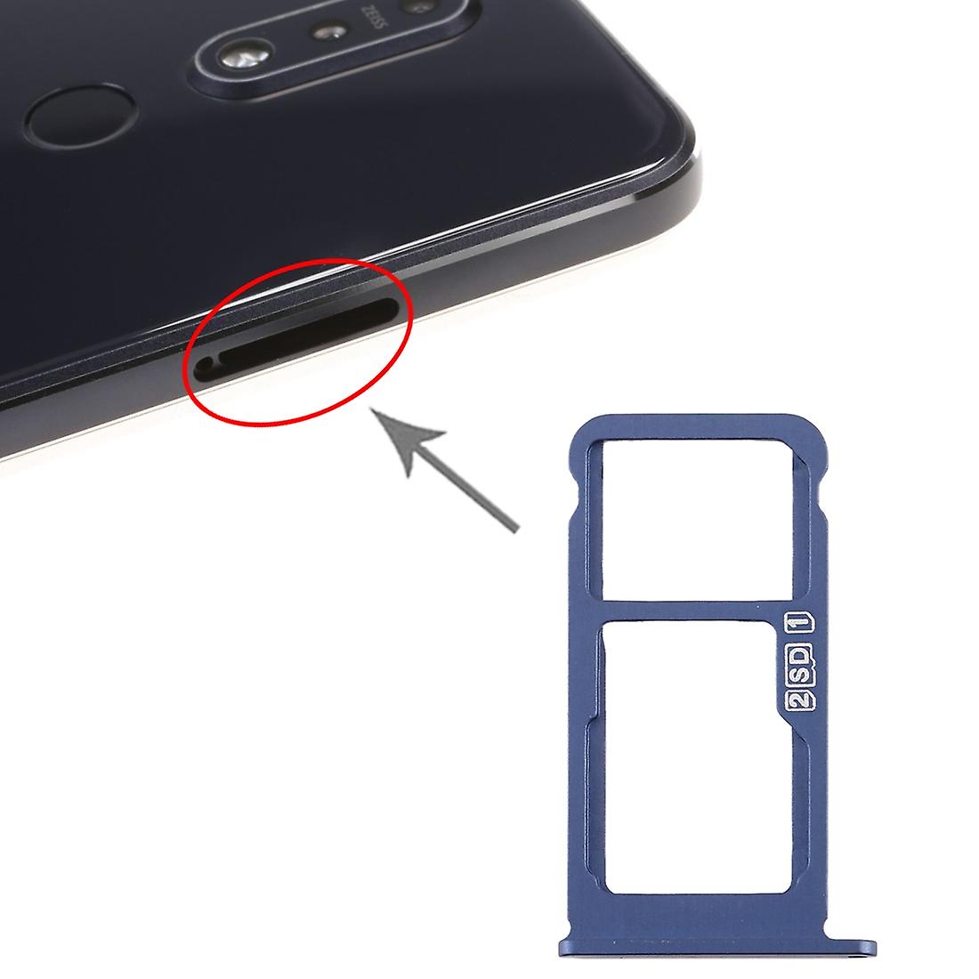 SIM Card Tray + Micro SD Card Tray for Nokia 7.1 | Fruugo UK