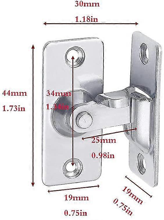 304 Stainless Steel 90 Degree Right Angle Buckle Hook Lock Hook For ...