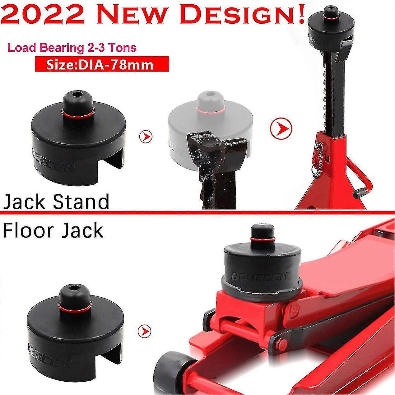 4pcs Rubber Floor Lifting Jack Pad Axle Stand Adapter Puckstool Chassis ...