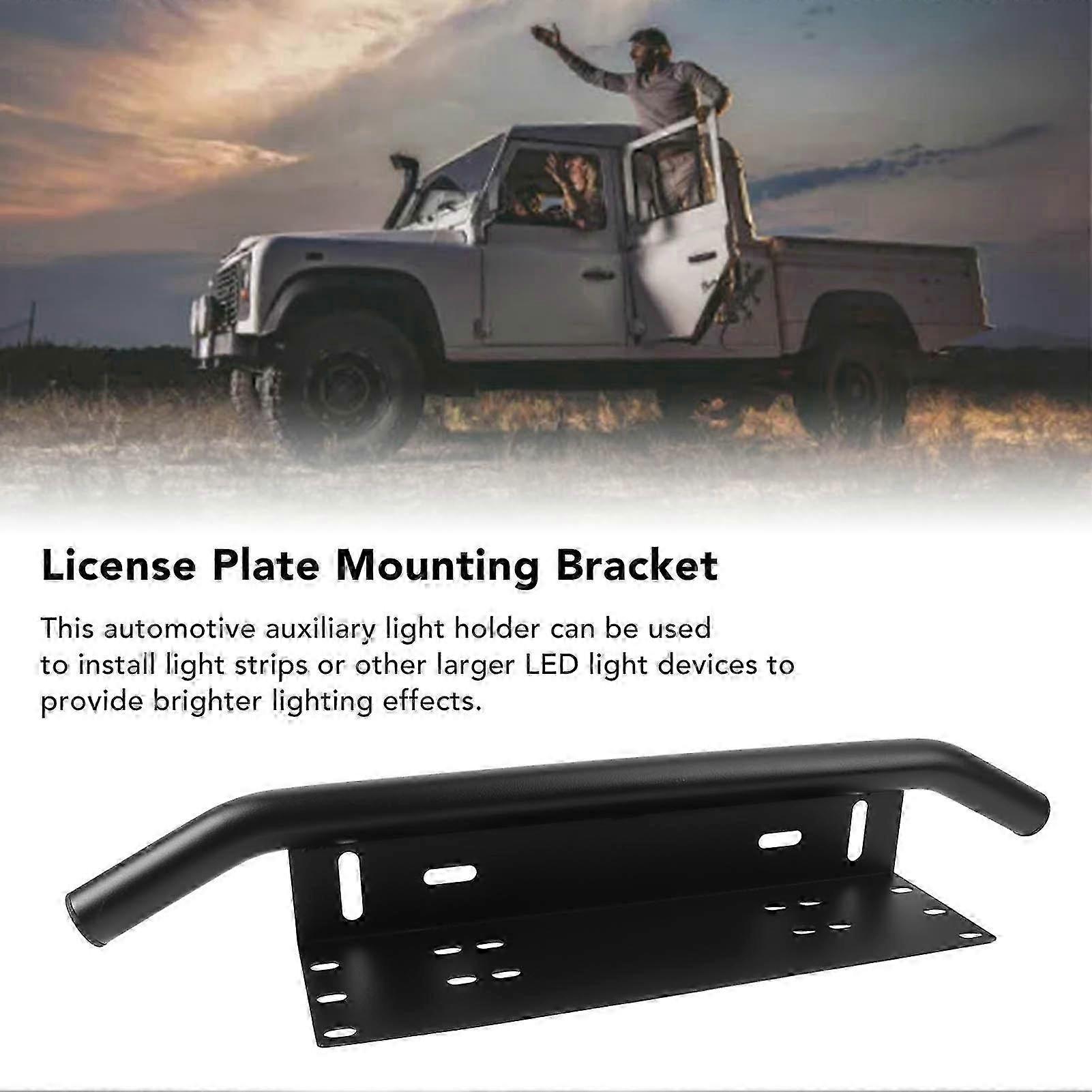 License Plate Holder Mounting Bracket for LED Work Lamps Light Bars for ...