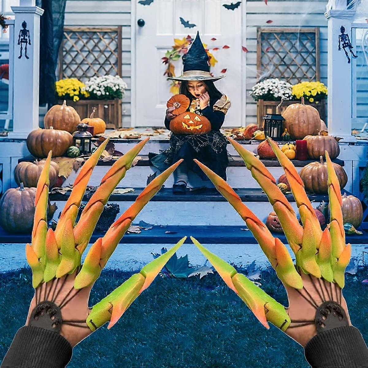 Articulated Finger Extensions Halloween, Halloween Extension Gloves ...