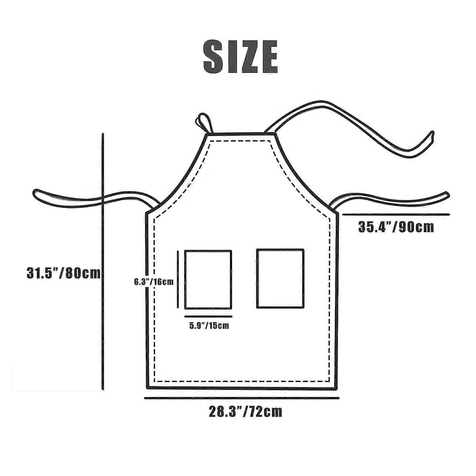 Kitchen Aprons For Women 2 Pack Large Pocket Floral Apron Vintage Chef ...