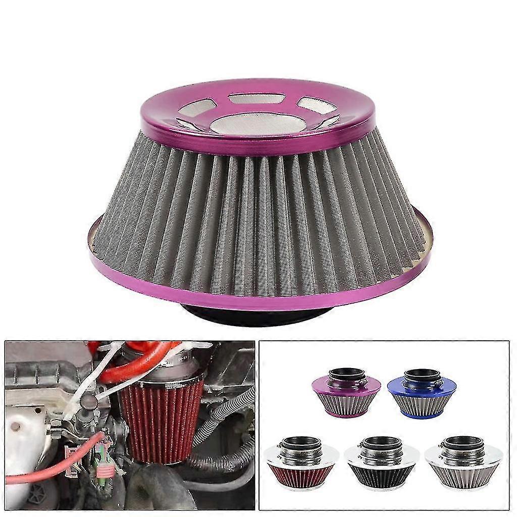 76mm 3-inch Universal Mushroom Air Intake Filter Cleaner High Flow ...