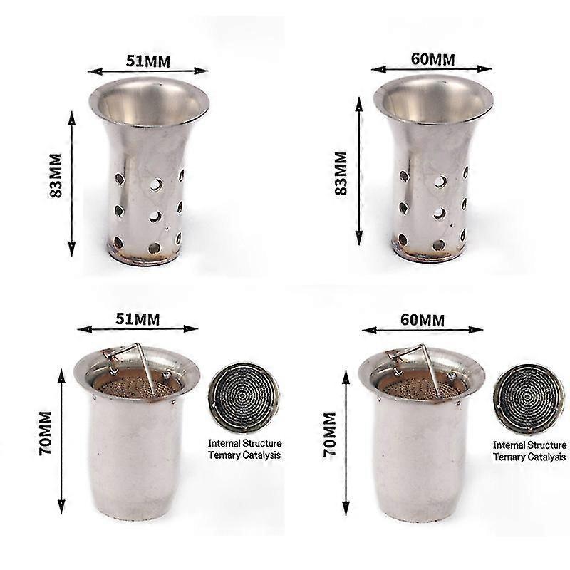 Universal Motorcycle 51mm 60mm Db Killer Exhaust Modified Muffler ...