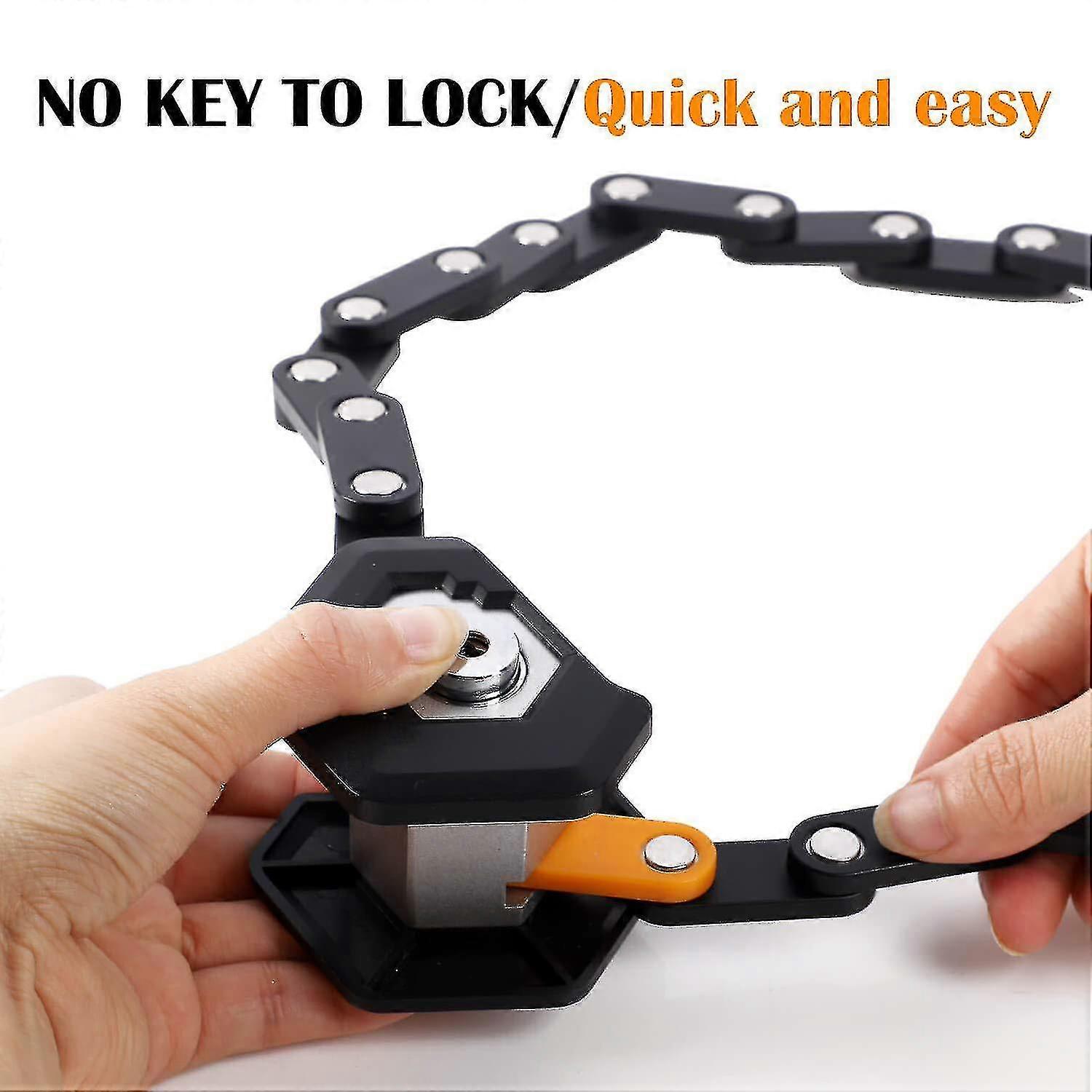 Bike Folding Lock High Security Lever Harden Steel Bicycle Lock 83cm ...