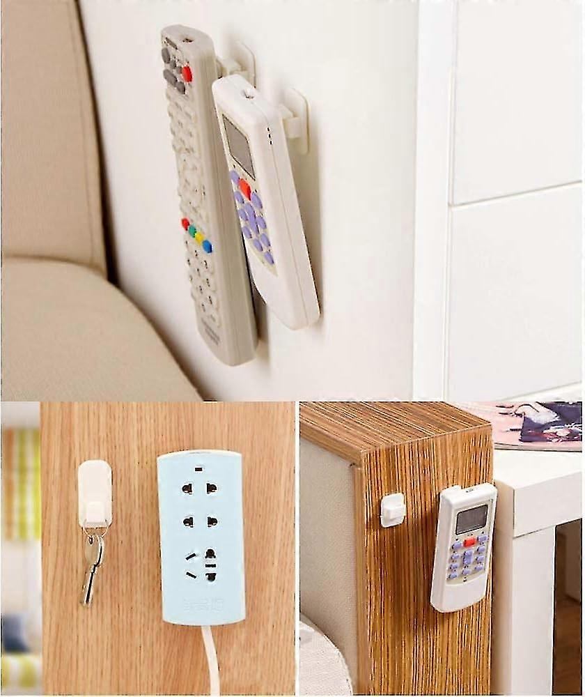 Remote control holder, 4 sets of wall-mounted self-adhesive hook ...