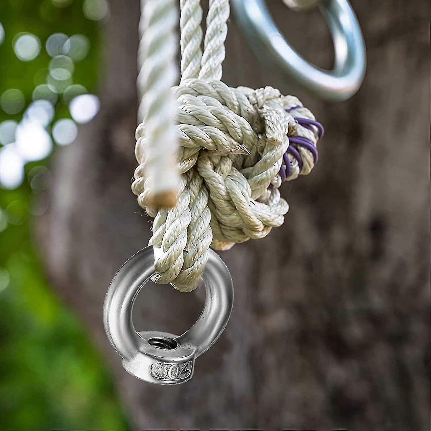 6 Pieces M12 Lifting Eye Nut Stainless Steel Ring Nut Metric Hardware ...