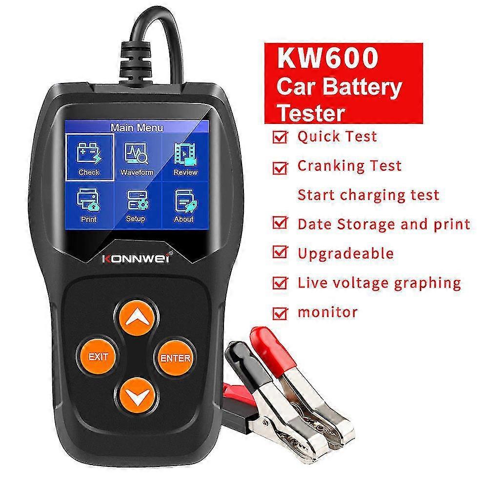 KW600 Car Battery Test Tool 12V Car Battery Car Battery Color Screen ...