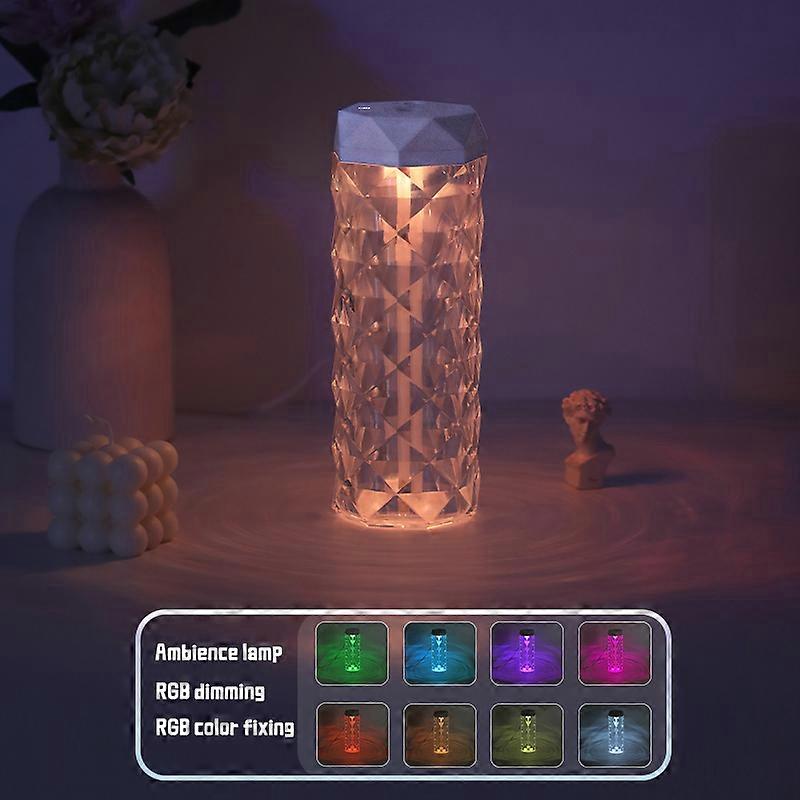 400ML Crystal Humidifier USB Air Purifier Oil Diffuser Bedroom Home ...