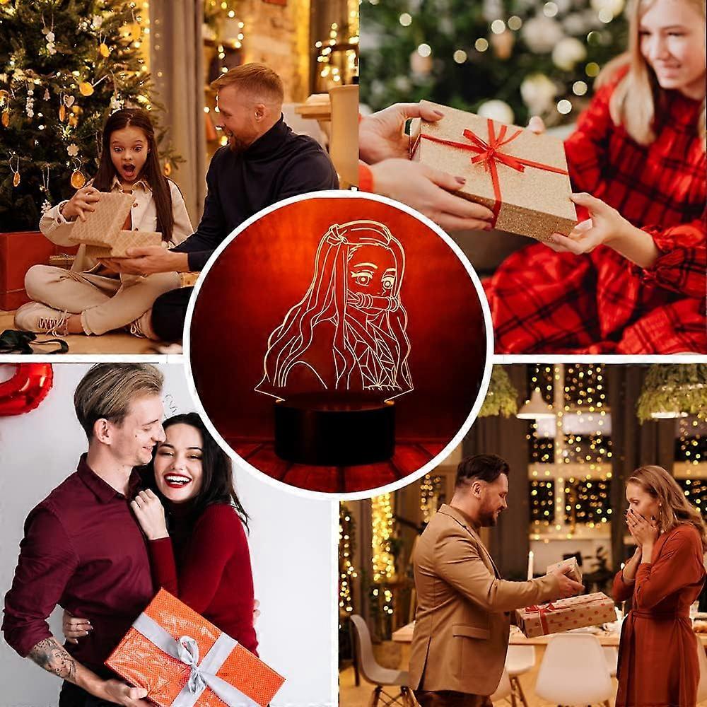 SBSG Cartoon Demon Slayer Merch Kamado Nezuko Anime Figure 3D Optical ...