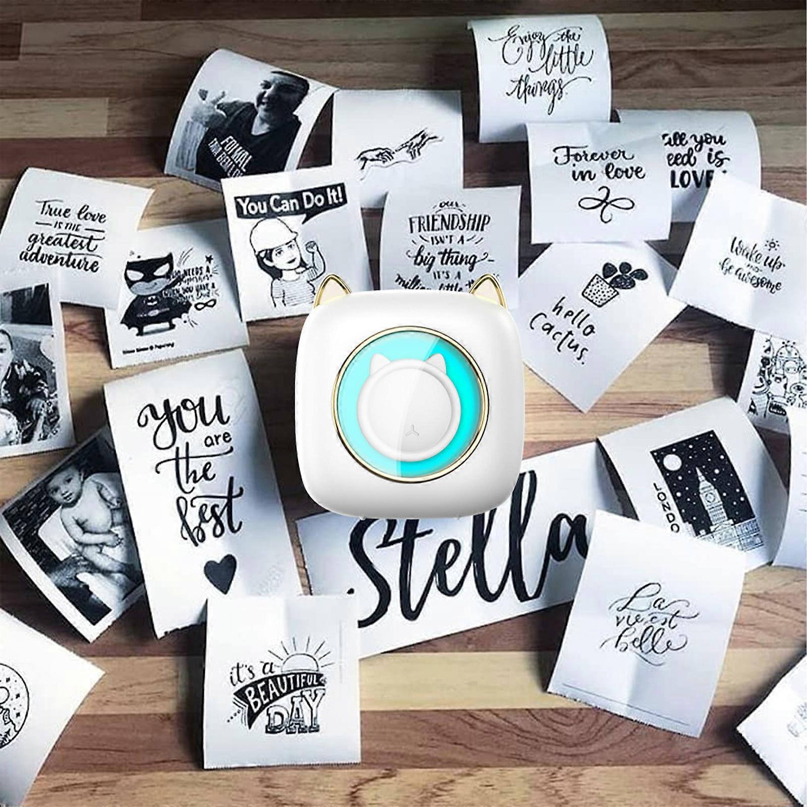 Mini Printer for Mobile, Photo Printer, Portable Mini Bluetooth Printer ...