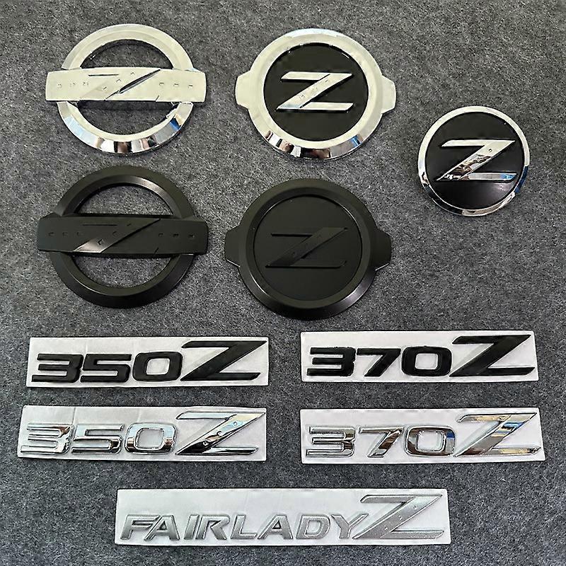 3D ABS 350Z Fairlady Z Logo Side Emblem Badge Sticker Rear Trunk Decals ...