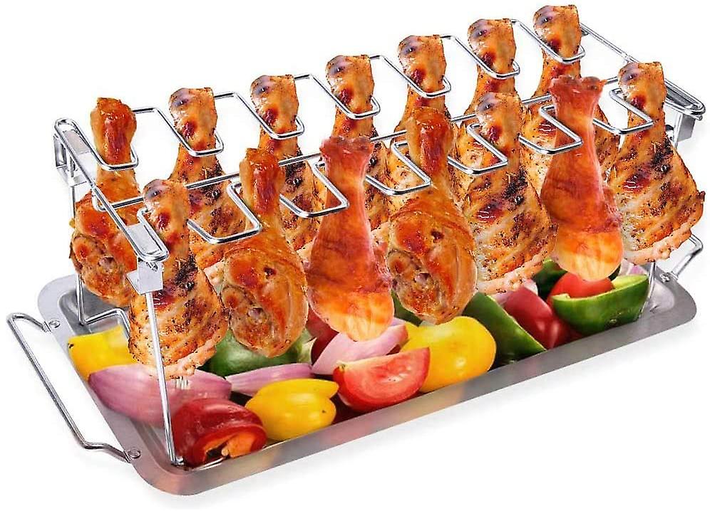 Chicken Wing Rack, Stainless Steel Grilled Chicken Rack, Chicken Leg ...