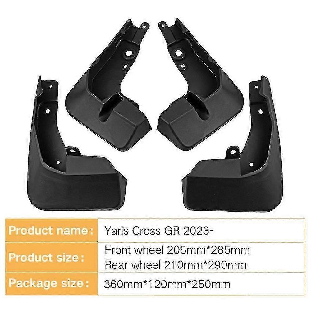 4pcs Mud Flap Flaps Splash Guards For Toyota Yaris Cross GR 2023 ...