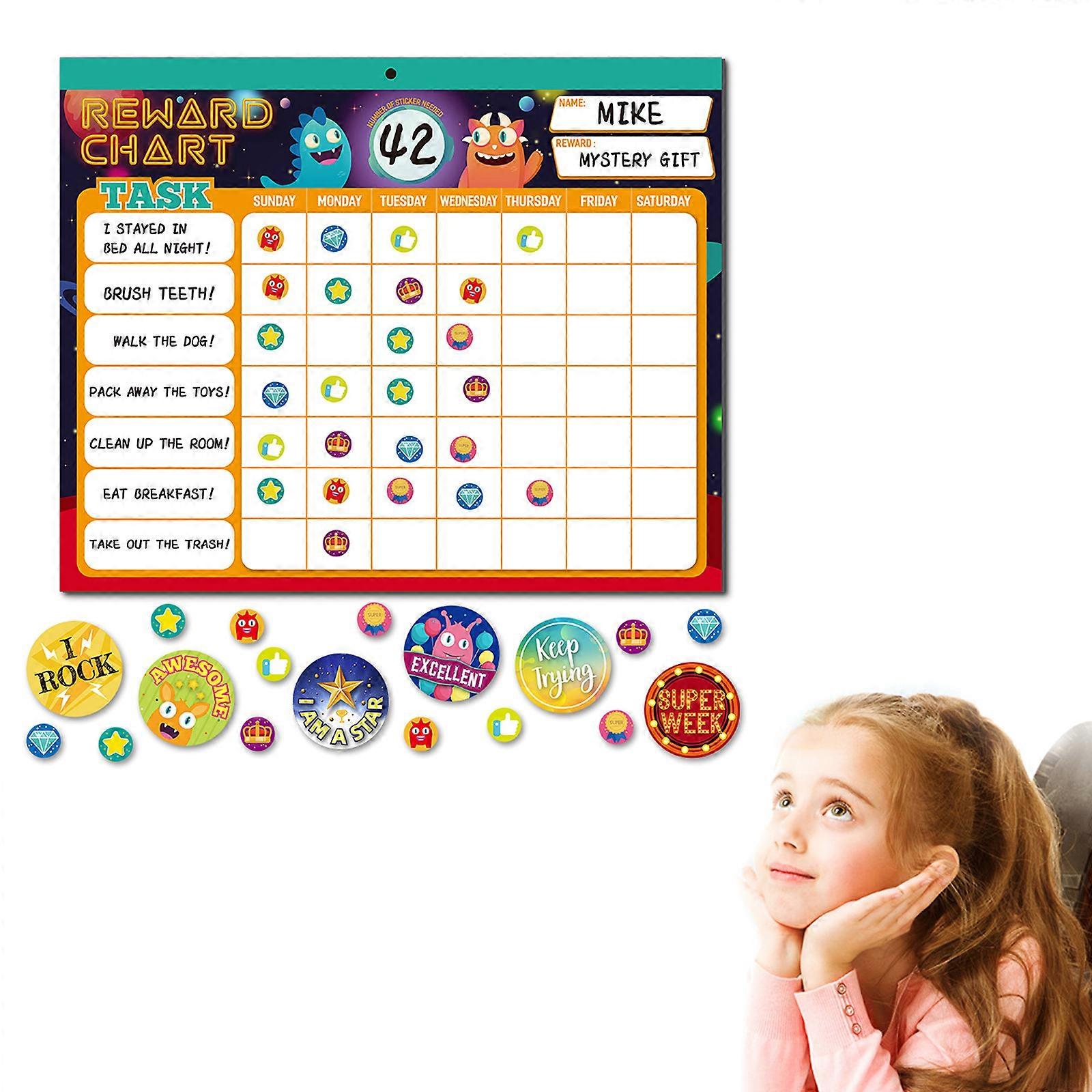 Magnetic Reward Chart for Kids, with 2328 Stickers Motivate ...