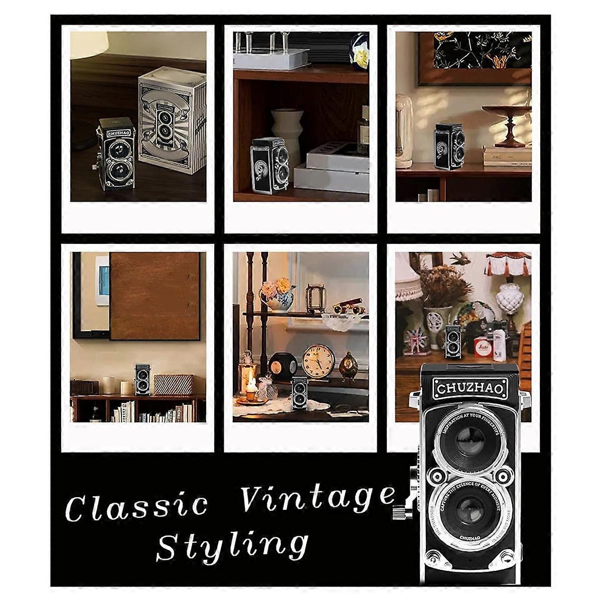 Digital Vintage Camera, 1080P CCD Retro Dual Reflex Camera,Joystick ...