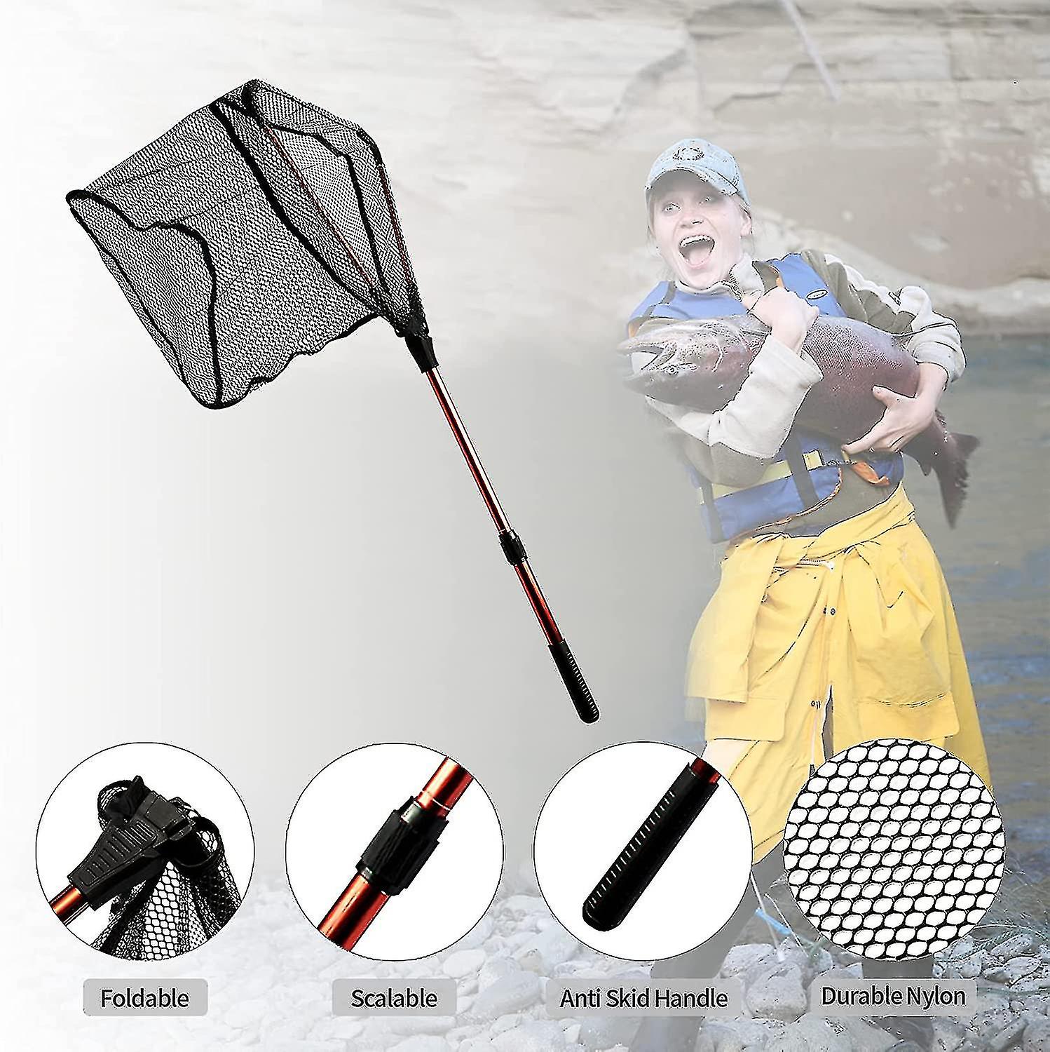 Fishing Landing Net,foldable Collapsible Fishing Landing Net,aluminium ...