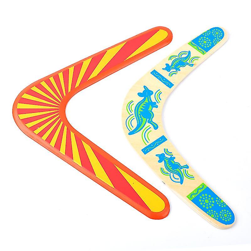 Handmade Boomerang Wooden Returning Boomerang, Outdoor Sports V Shape ...