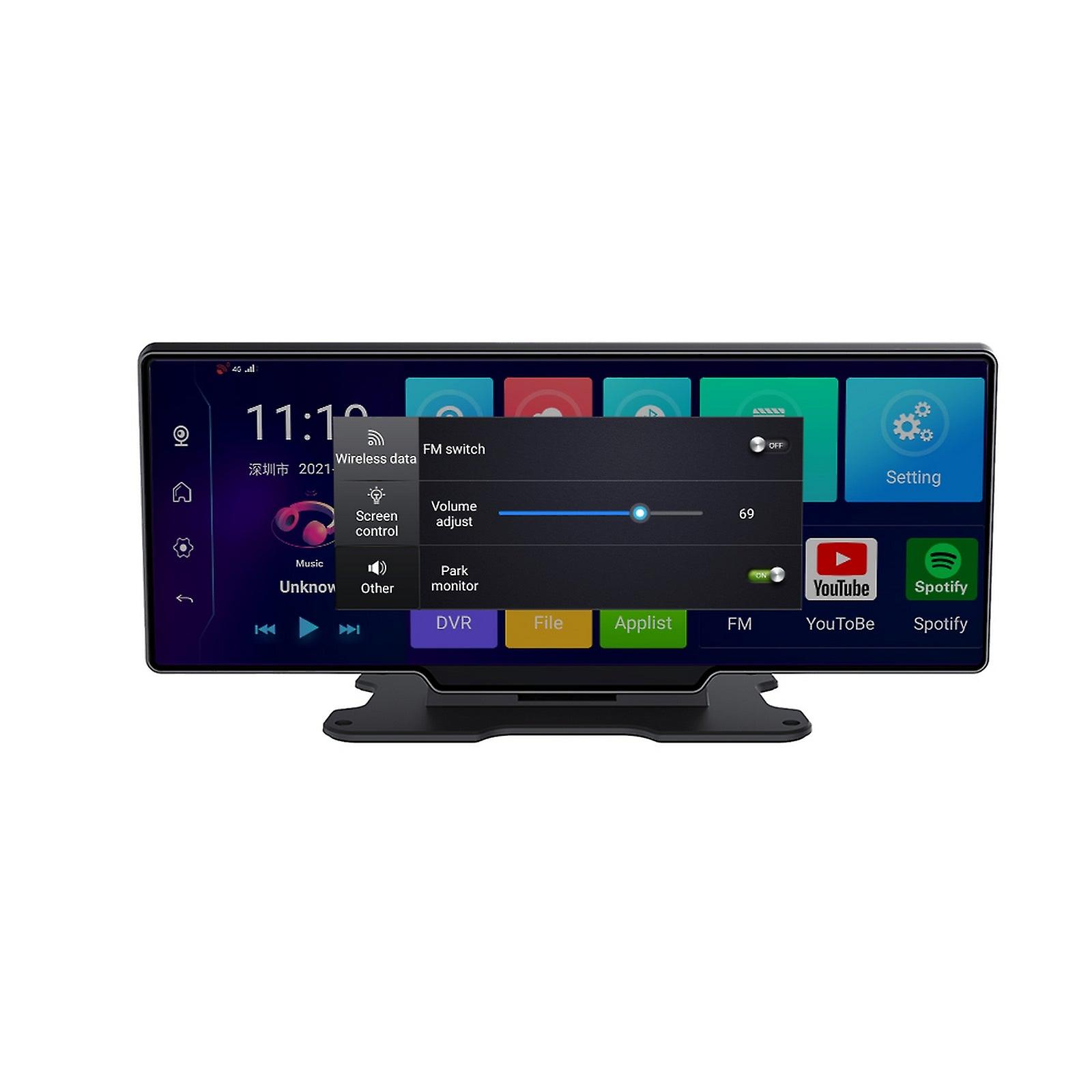 Car widescreen center console driving recorder 1080p reversing voice ...