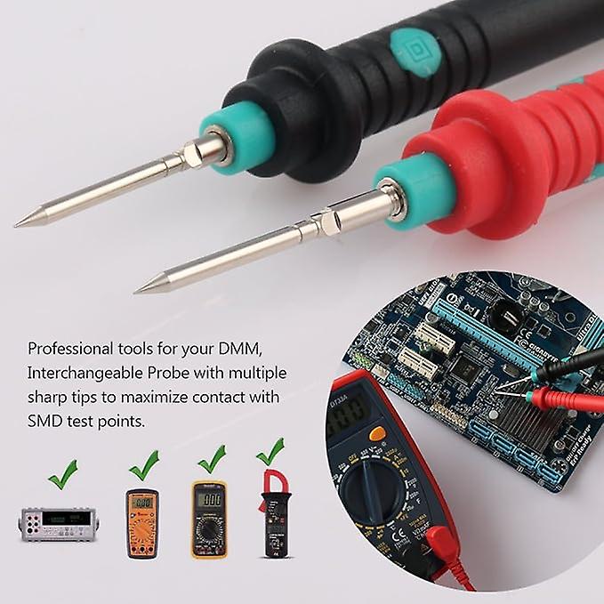 Multimeter Test Leads Kit, Digital Multimeter Leads with Alligator ...