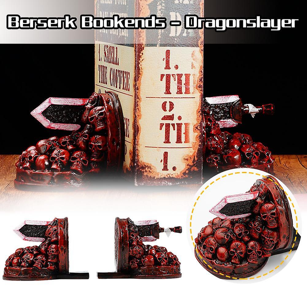 Bookend For Berserk Bookends - Dragonslayer Sword Bookshelf Resin Book ...