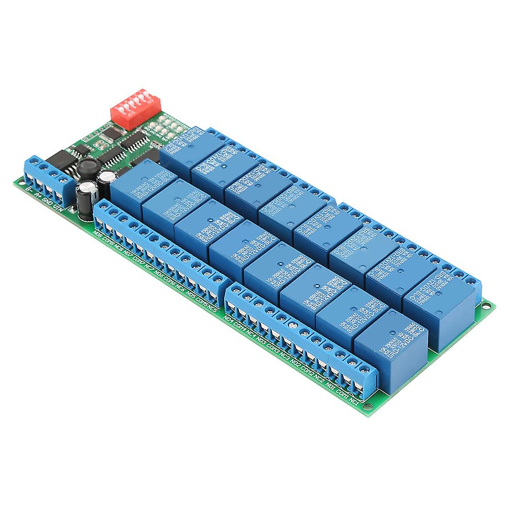 DC 12V 16 Channel MODBUS RTU RS485 Relay Module Board PLC Controller Serial Port Switch | Fruugo CA