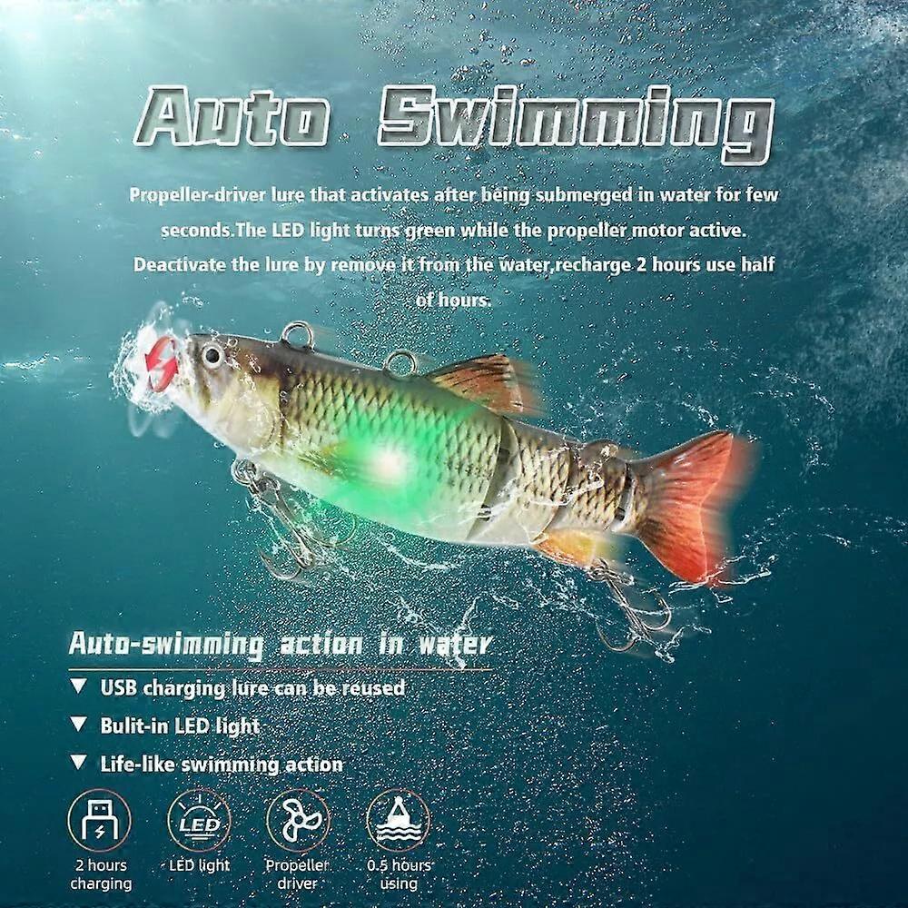 Luretron Electric Fish, Luretron Fish Micro Jointed Swimbait | Fruugo UK