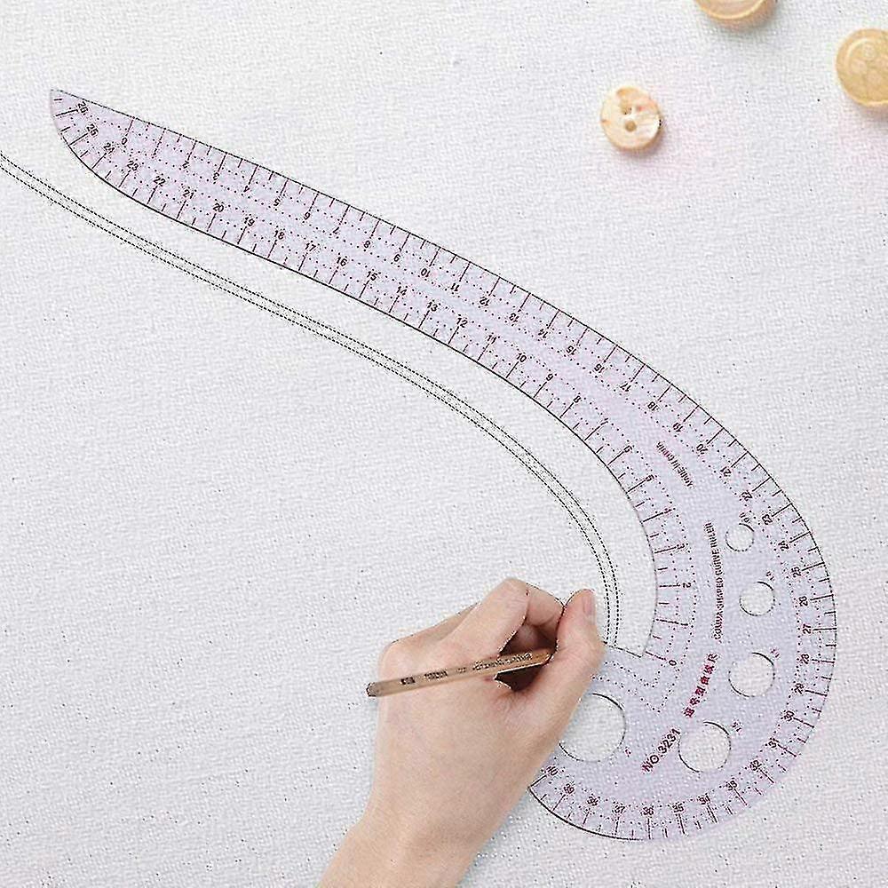 Skär linjal, kurv linjal, spårning hjul, patchwork linjal kombination ...