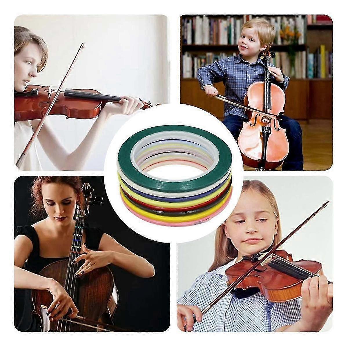 8 Rolls Violin Tape Fingerboard, Violin Finger Guide Stickers, Cello ...