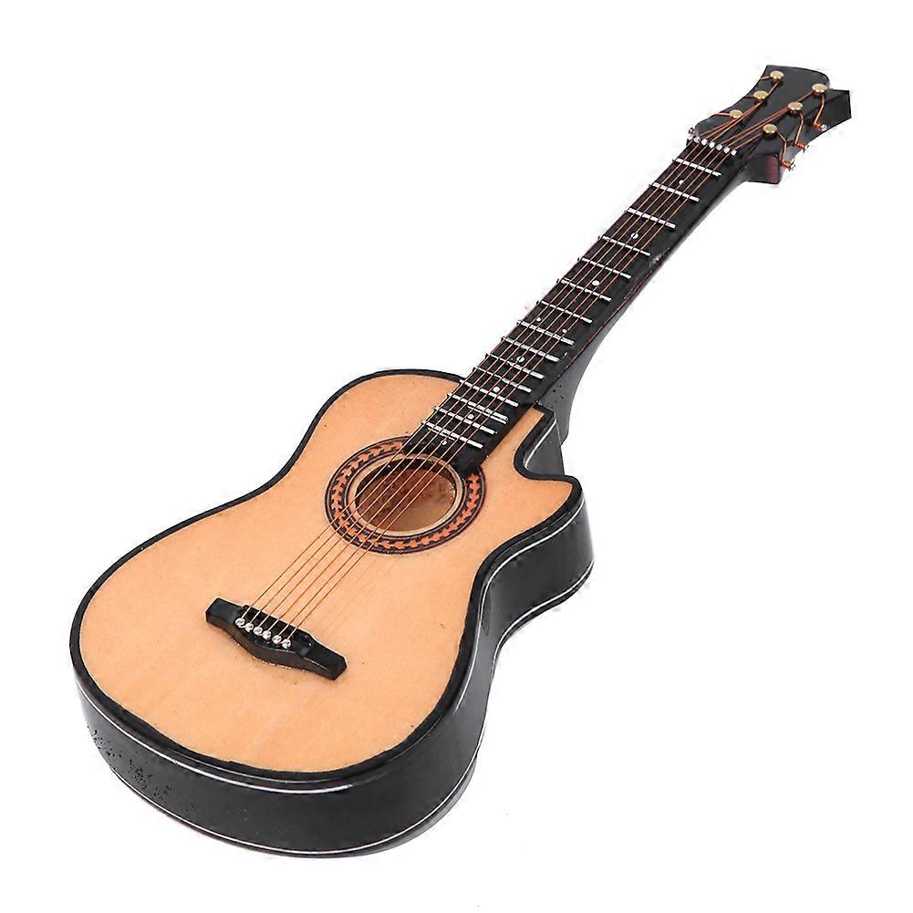 Miniature Acoustic Classical Guitar Model Mini Wooden Guitar Desktop ...