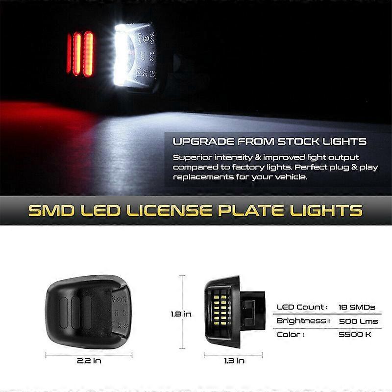 Car LED License Plate Lights Rear Light Waterproof Taillamp for Navara ...