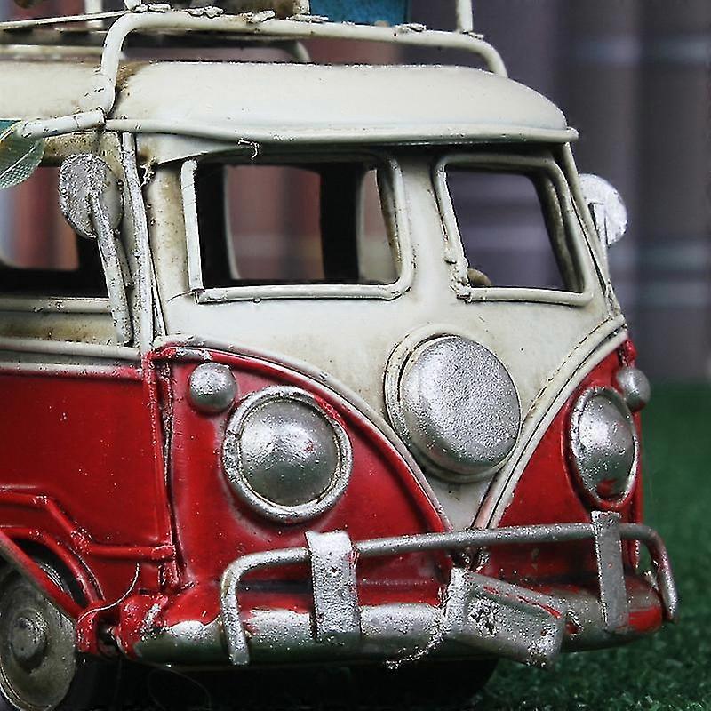 Creative Home Classic Metal Bus Model Gift Retro Iron Car Model A ...