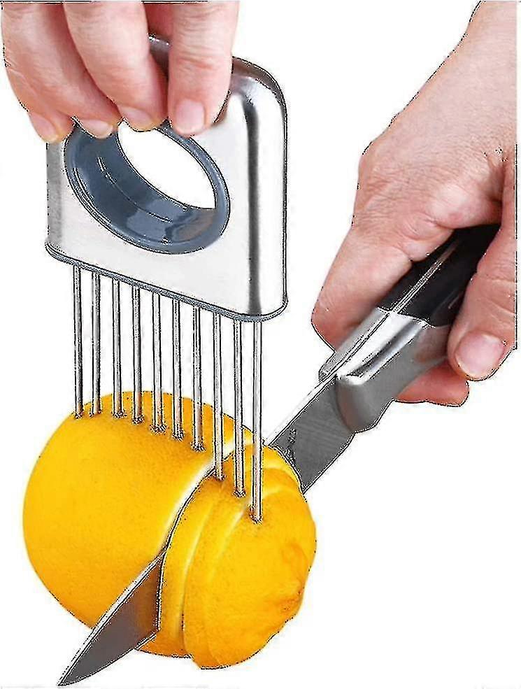 Lemon Slicer Fruit Splitter Onion Cut Stainless Steel Ultra-thin ...