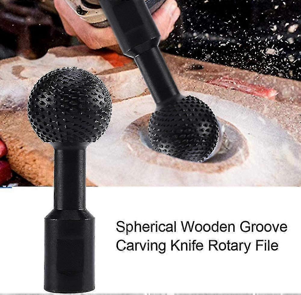 2024 14mm Spherical Wood Groove Engraving Tool, Spherical Rotary Burr ...