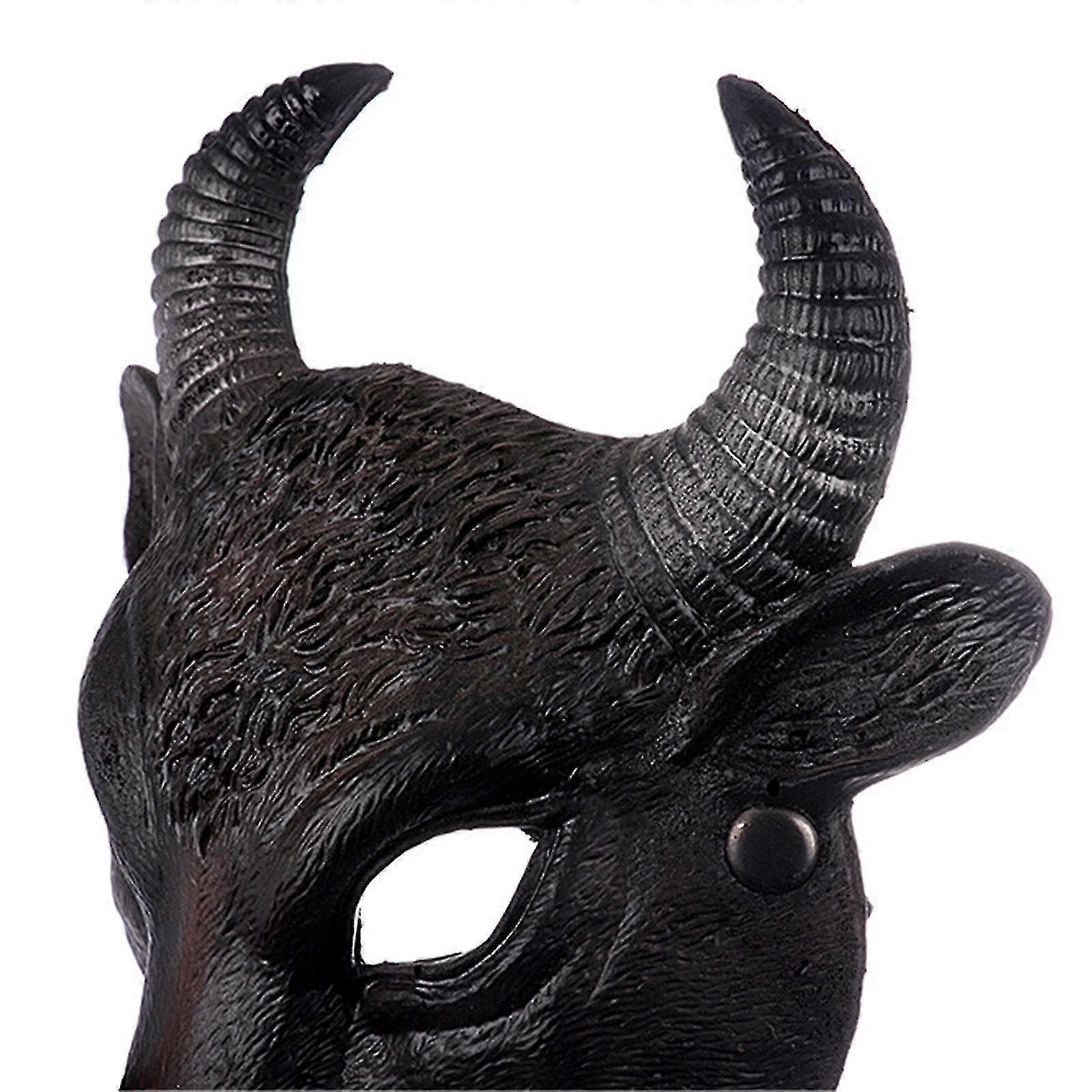 Bull Masks Pu Black Animals Carnival Halloween Party Masque For Men ...