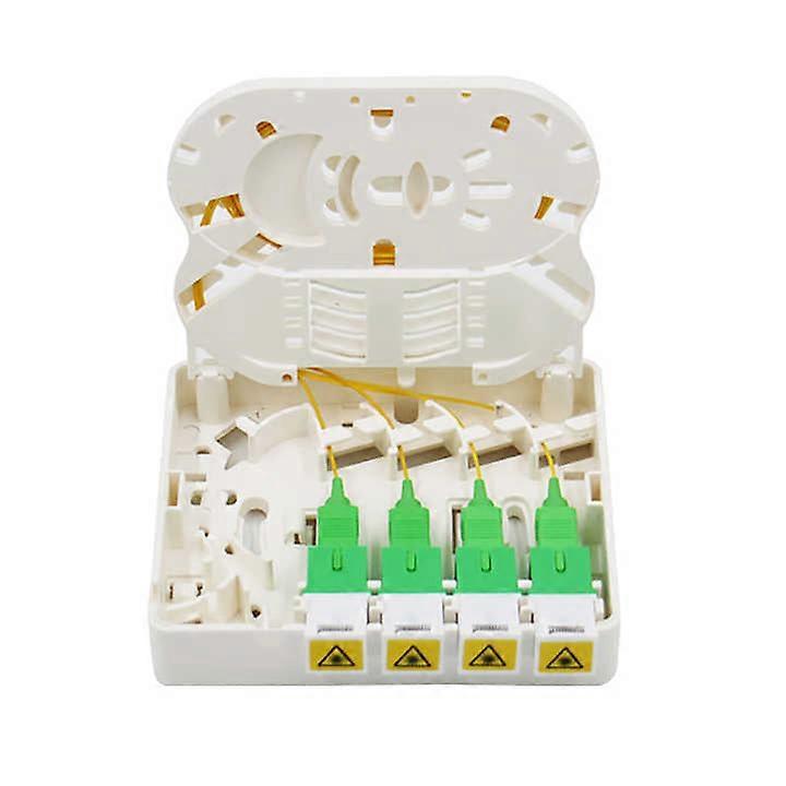 Core Ftth Fiber Optic Termination Ftth Box 4 Ports Optical Fiber Panel ...