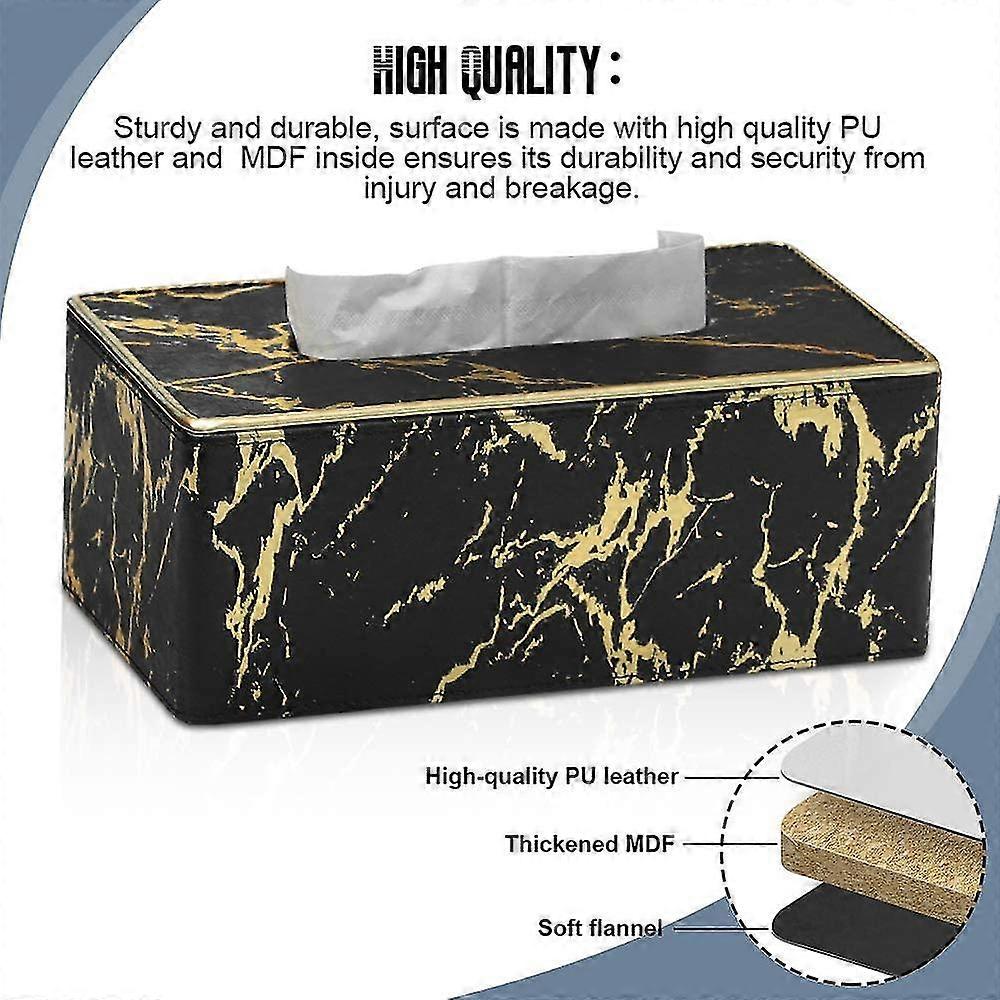 Tissue Box Cover Stylish Rectangular Tissue Box Holder With Magnetic ...