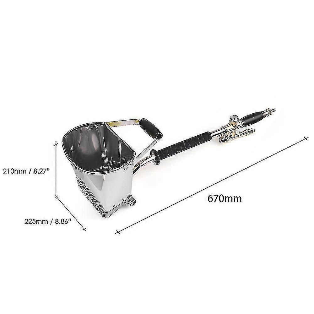 Professional Wall Mortar Sprayer Machine Stucco Shovel Hopper Ladle ...