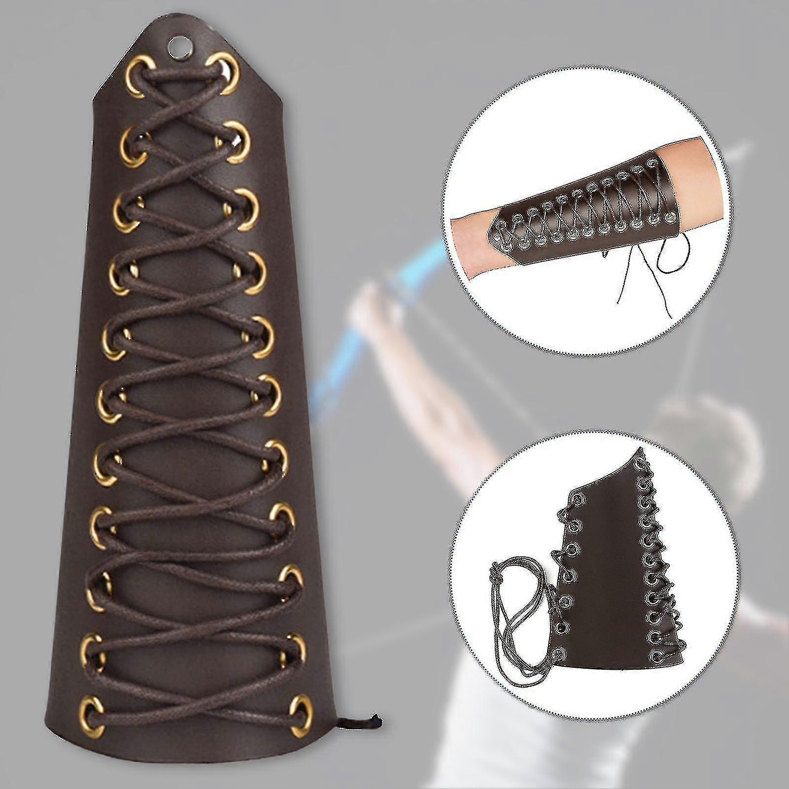 Archery Armguards Lightweight Adjustable Shoulder Straps Ergonomic Faux ...