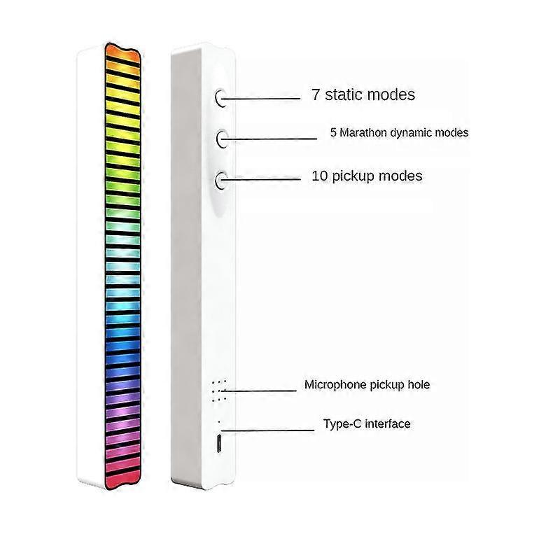 Music Levels Light Rgb Led Mic Sound Level Meter Audio Spectrum Display ...
