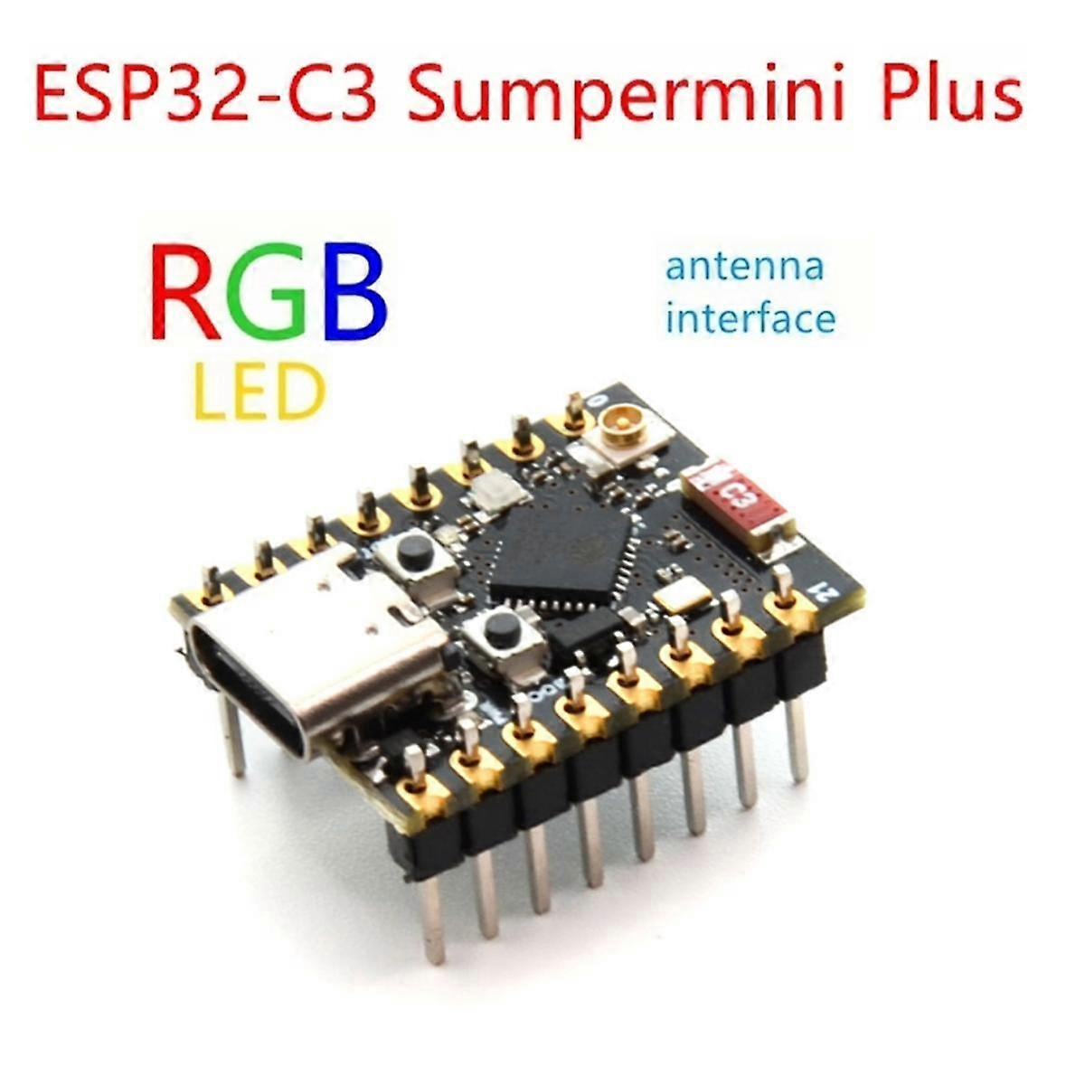 ESP32-C3 SuperMini V2 Plus Development Board ESP32 C3 WiFi Bluetooth IOT Board with Antenna RGB ...