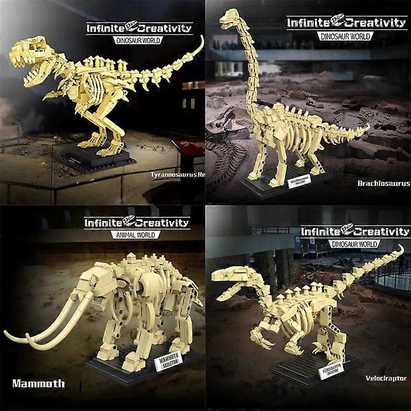Jurassic Dinosaur Building Block Series Archaeological Skeleton ...